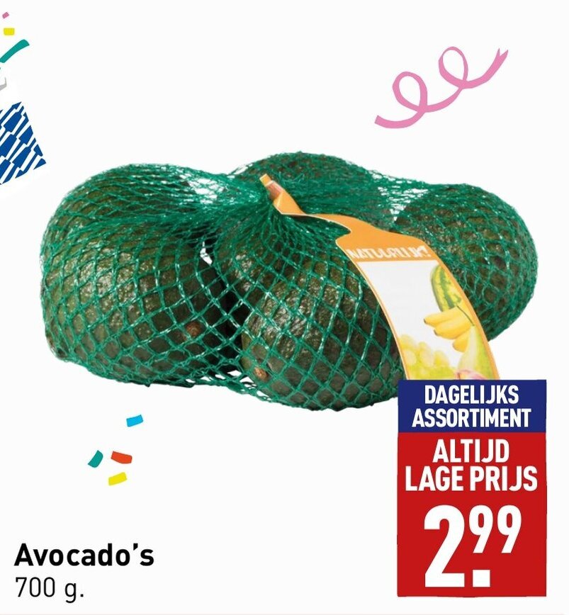 Avocado's 700g aanbieding bij ALDI