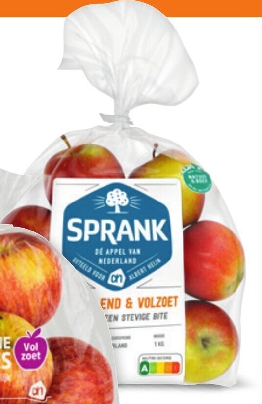 AH sprank appels zak 1 kilo aanbieding bij Albert Heijn