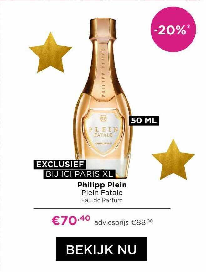 Philipp plein plein fatale eau de parfum aanbieding bij ICI Paris XL