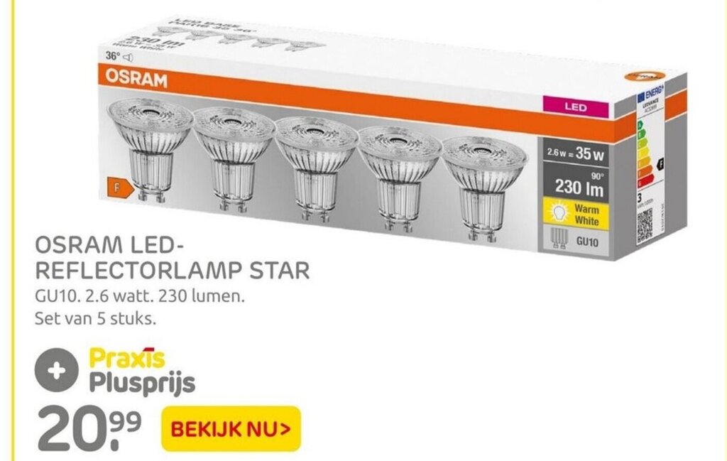 Osram Led-reflectorlamp star aanbieding bij Praxis