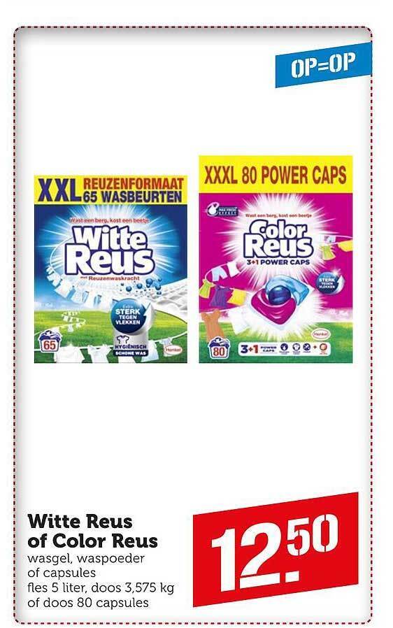 Witte reus of color reus aanbieding bij Coop