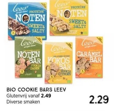 Bio cookie bars leev aanbieding bij Xenos