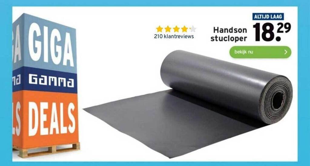 Handson stucloper aanbieding bij GAMMA