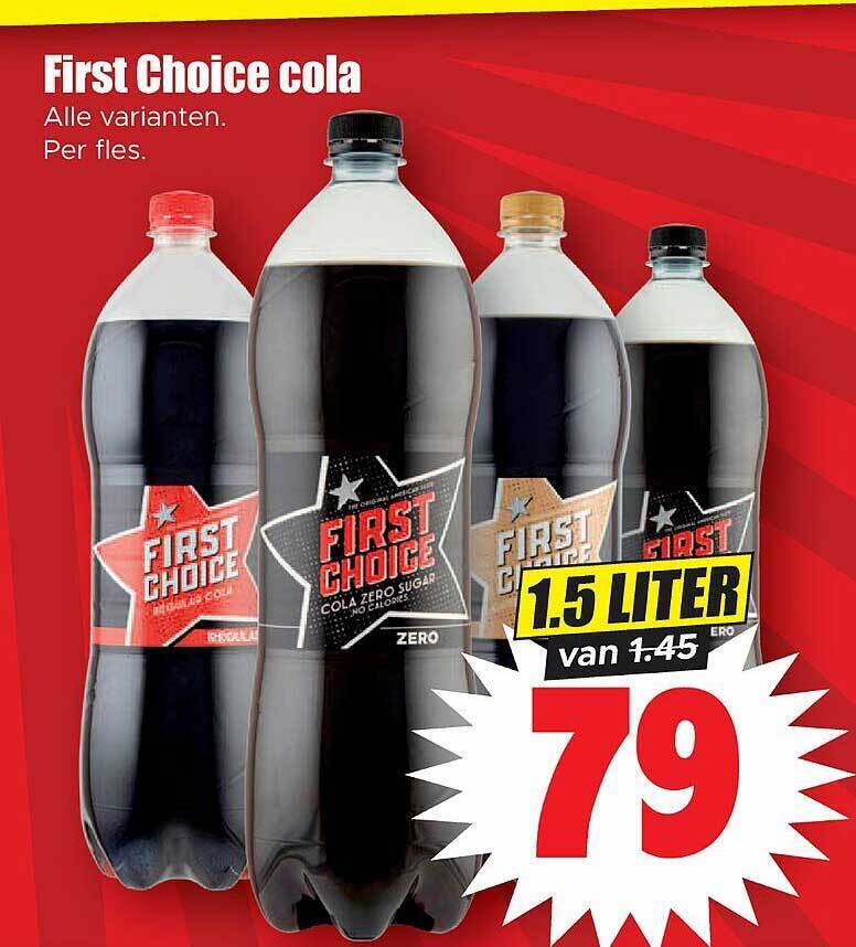 First choice cola aanbieding bij Dirk