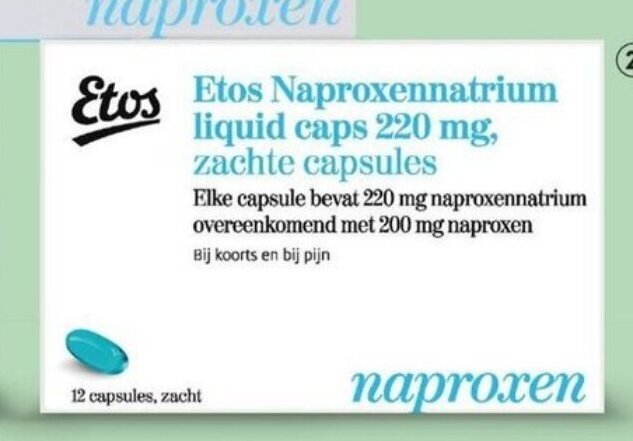 Naproxennatrium liquid caps 220 mg 12 stuks aanbieding bij Etos
