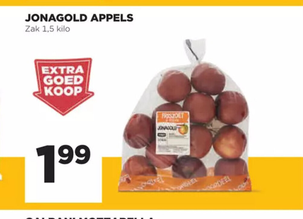 Jonagold Appels 1,5 kilo aanbieding bij Jumbo