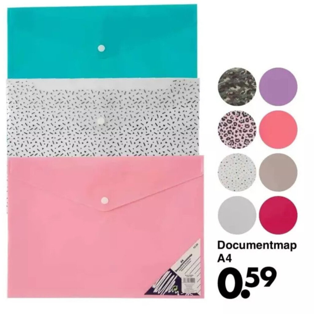 Documentmap A4 aanbieding bij Wibra