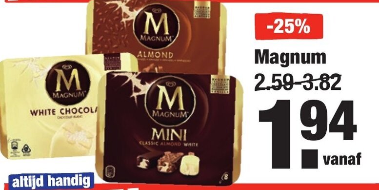Magnum aanbieding bij ALDI