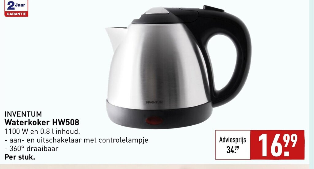 Inventum Waterkoker HW508 aanbieding bij ALDI