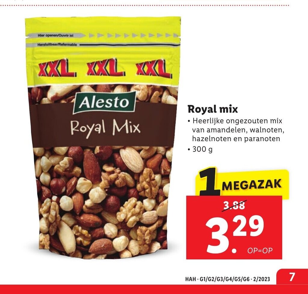 Alesto Royal mix 300 g aanbieding bij Lidl