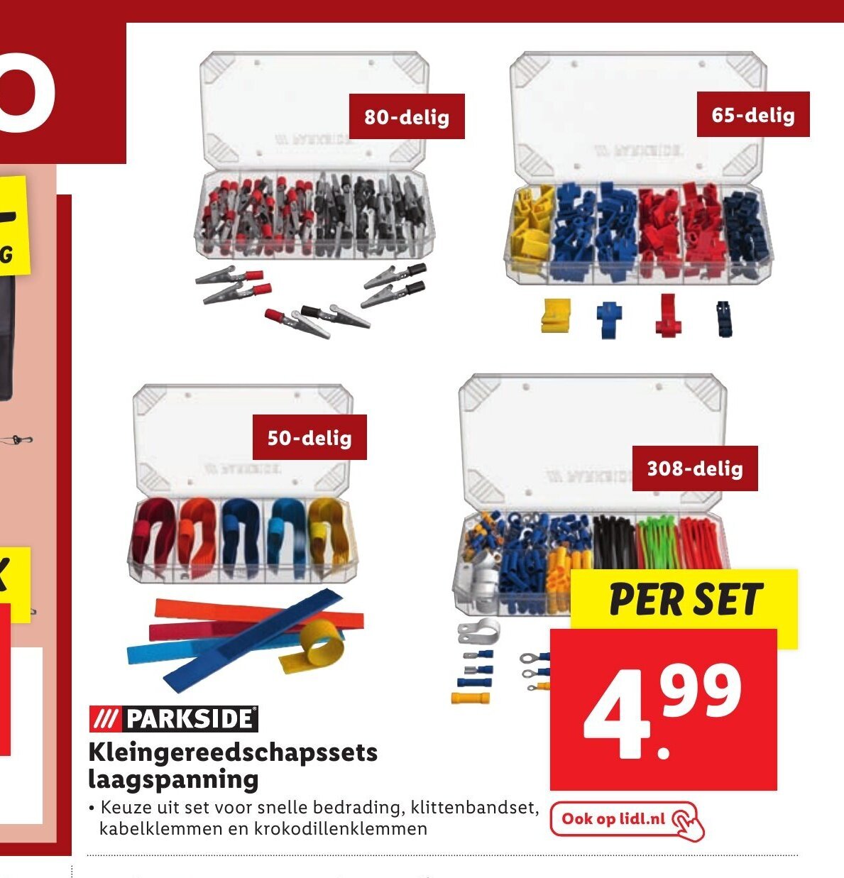 Parkside Kleingereedschapssets laagspanning per set aanbieding bij Lidl