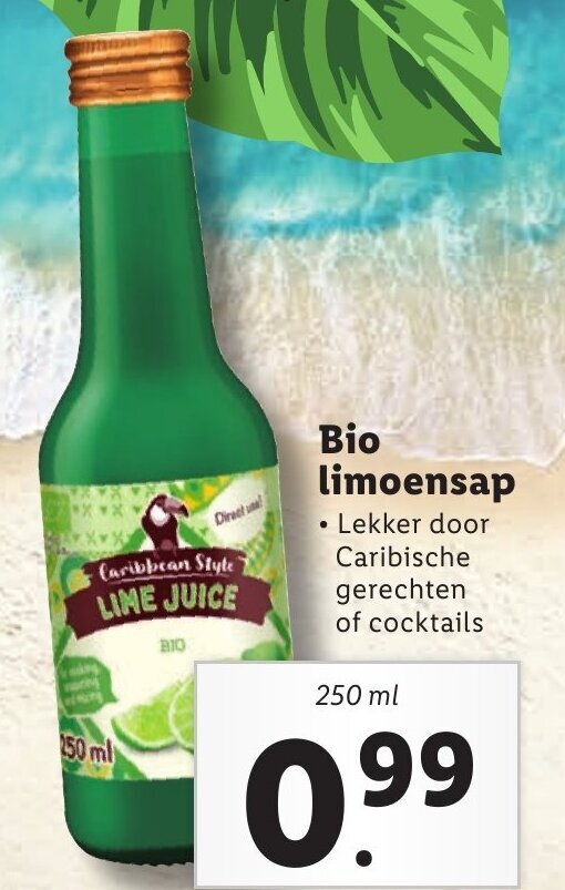 Bio limoensap 250 ml aanbieding bij Lidl