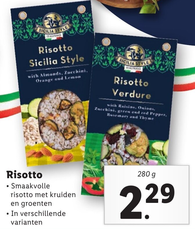Risotto 280g aanbieding bij Lidl