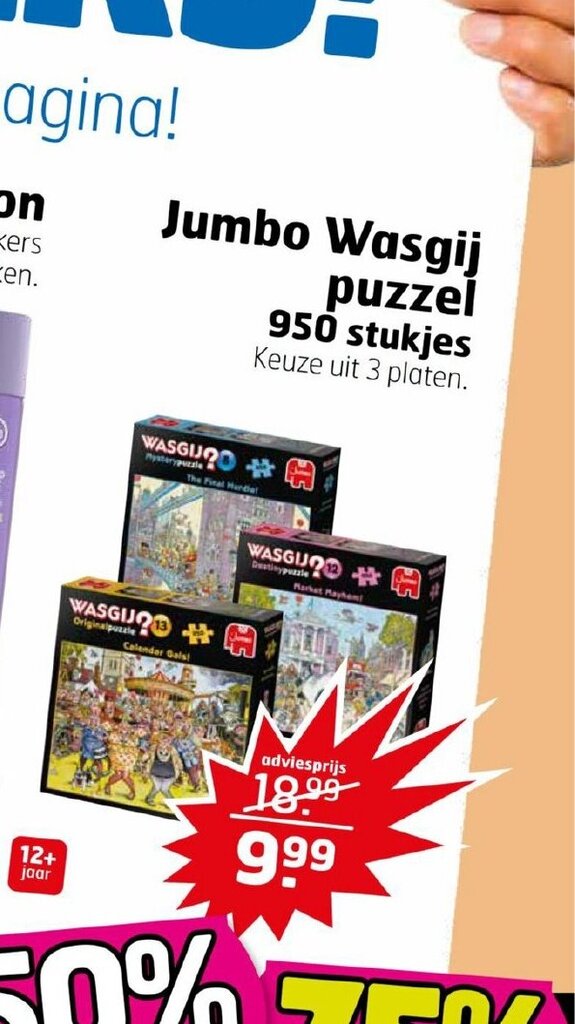 Jumbo Wasgij puzzel 950 stukjes aanbieding bij Trekpleister