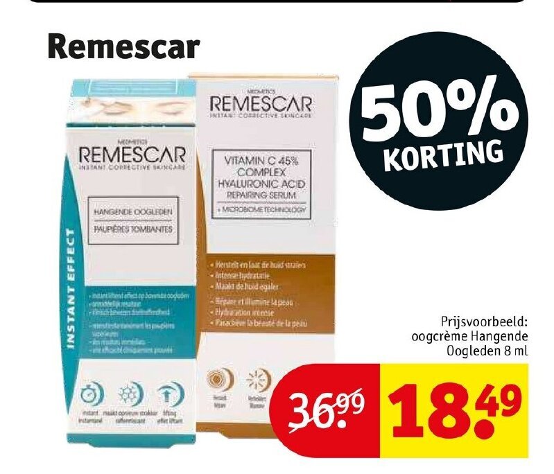 Remescar aanbieding bij Kruidvat