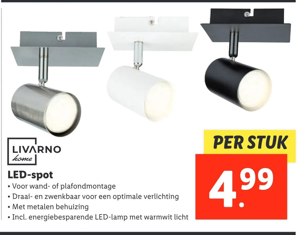 Led-spot aanbieding bij Lidl