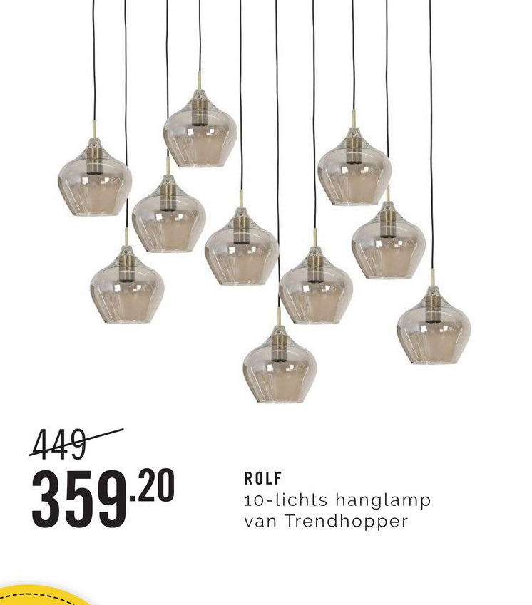 Trendhopper Rolf 10-lichts Hanglamp aanbieding bij Eijerkamp