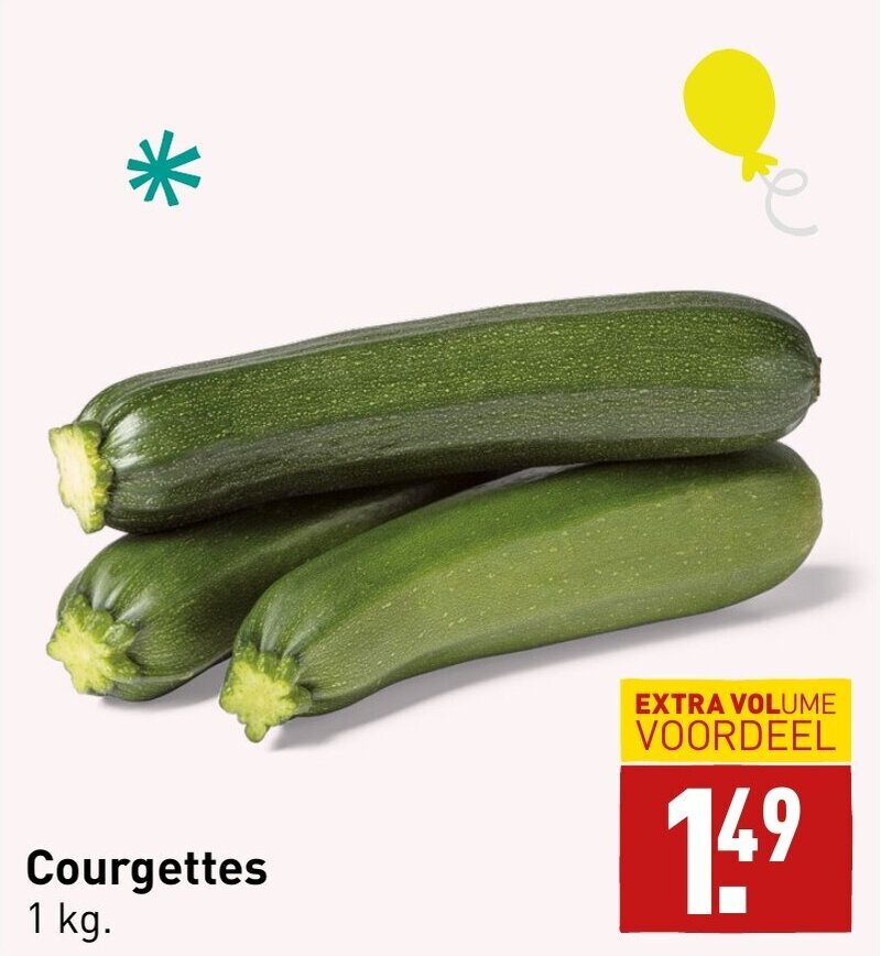 Courgettes aanbieding bij ALDI