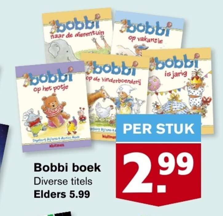 Bobbi boek aanbieding bij Hoogvliet