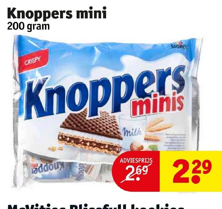 Knoppers mini 200g aanbieding bij Kruidvat