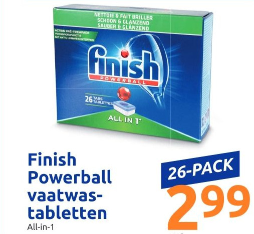Finish powerball vaatwas- tabletten aanbieding bij Action