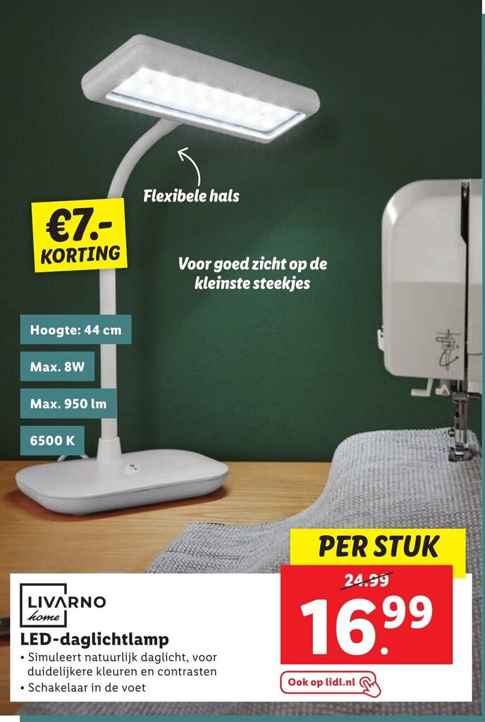 LED-daglichtlamp aanbieding bij Lidl