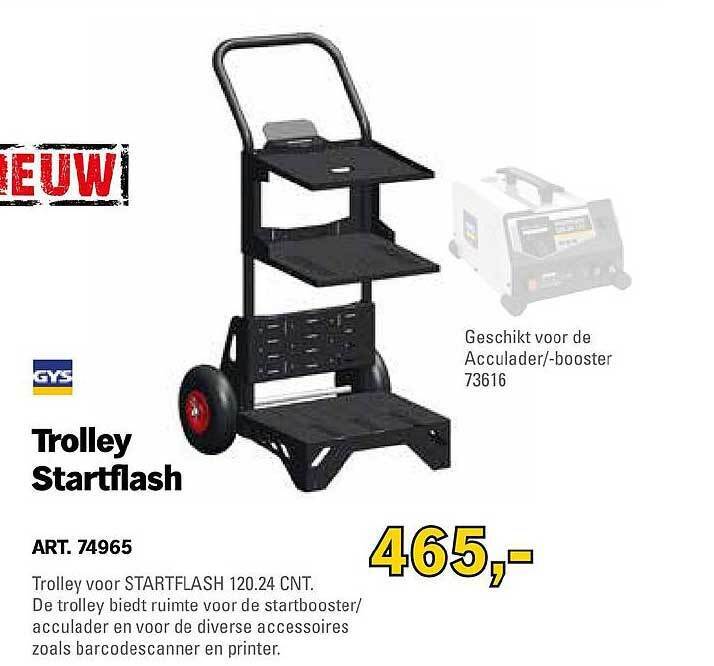 Gys trolley startflash aanbieding bij Toolspecial