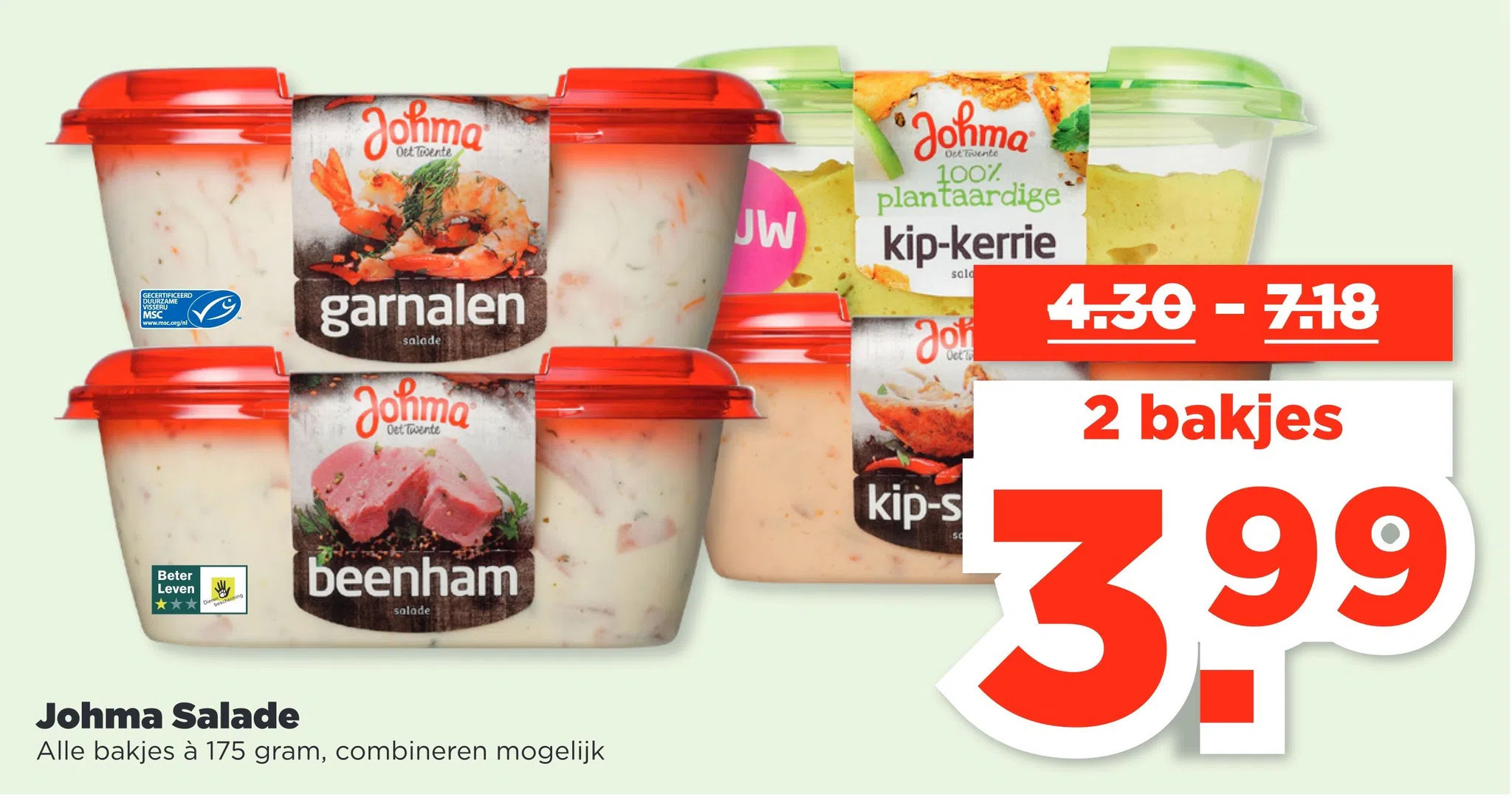 Johma salade aanbieding bij PLUS