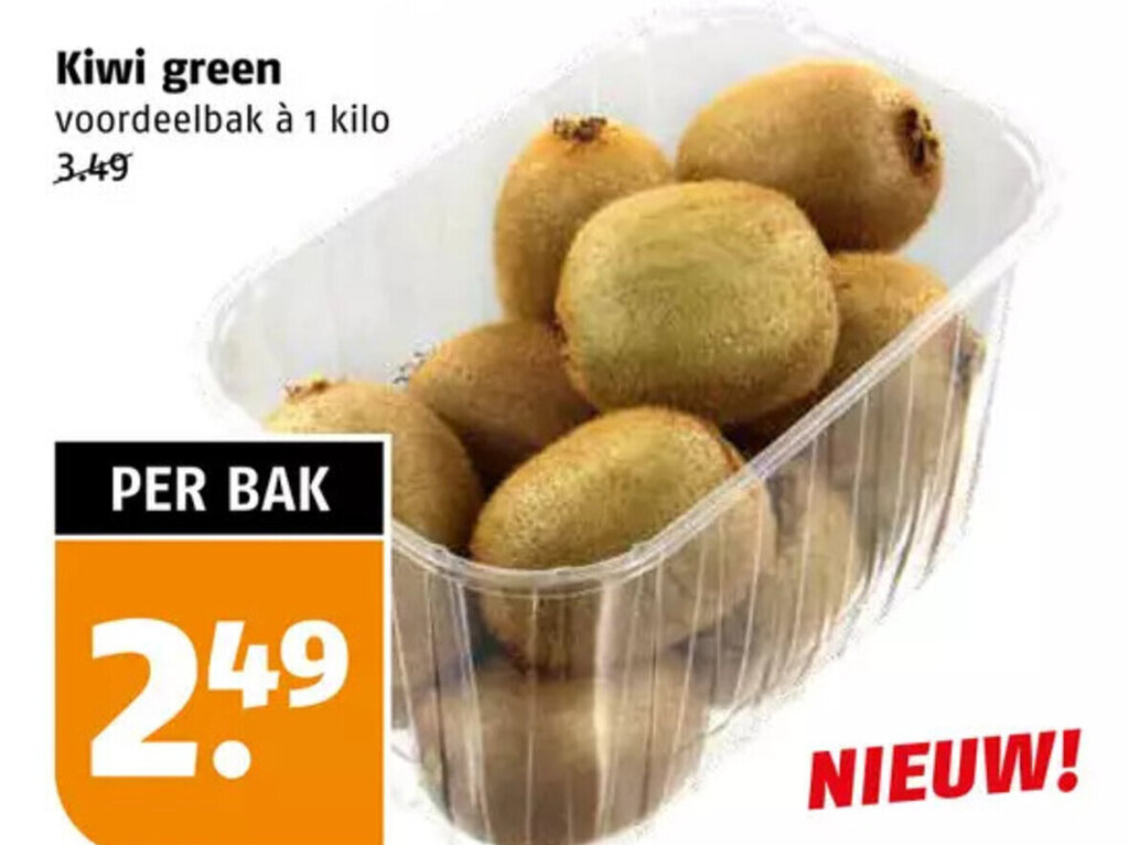 Kiwi green 1 kilo aanbieding bij Poiesz