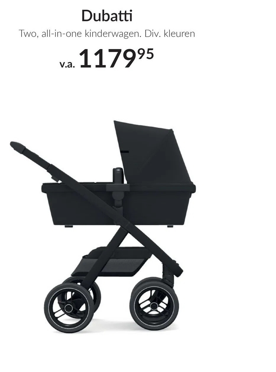 Dubatti two, all-in-one kinderwagen. div. kleuren aanbieding bij Babypark