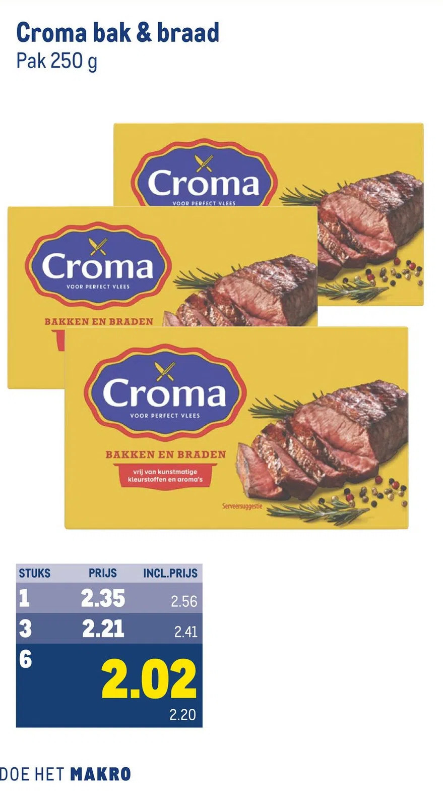 Croma bak & braad aanbieding bij Makro