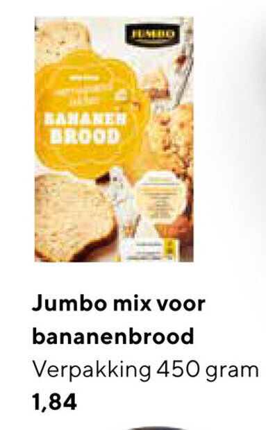 Jumbo Mix voor bananenbrood 450g aanbieding bij Jumbo