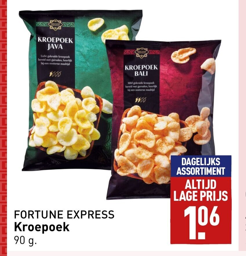 Fortune express kroepoek 90g aanbieding bij ALDI
