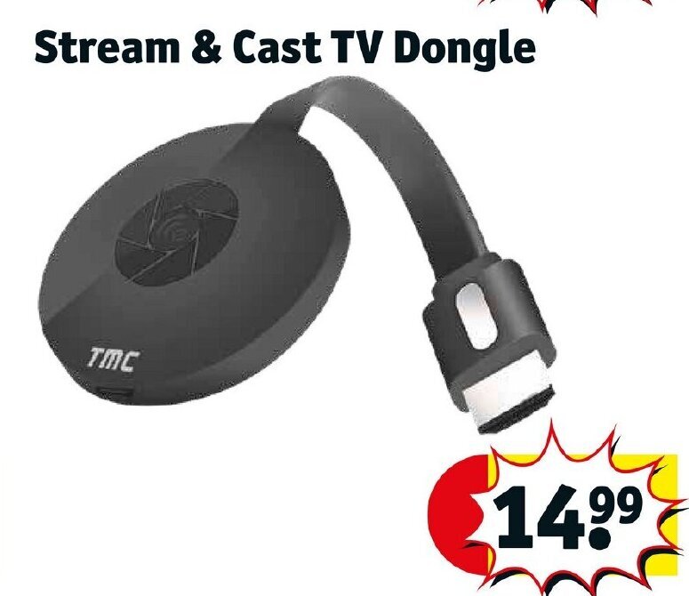 Stream & Cast TV Dongle aanbieding bij Kruidvat