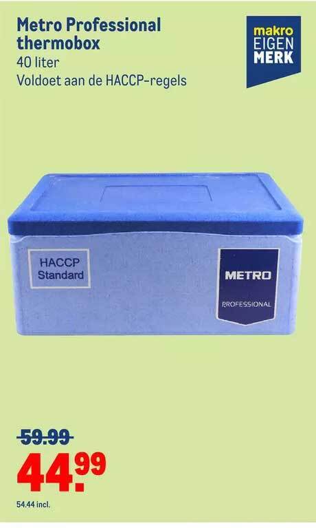 Metro professional thermobox aanbieding bij Makro