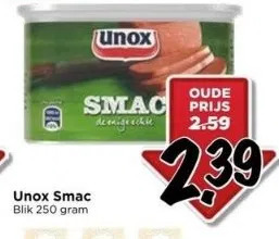 Unox smac aanbieding bij Vomar Voordeelmarkt
