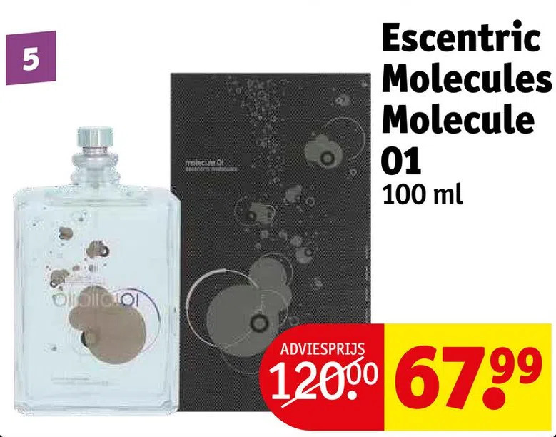 Escentric molecules molecule 01 100 ml aanbieding bij Kruidvat
