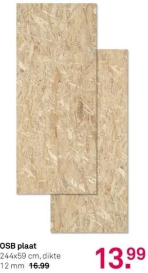 Osb plaat aanbieding bij Karwei