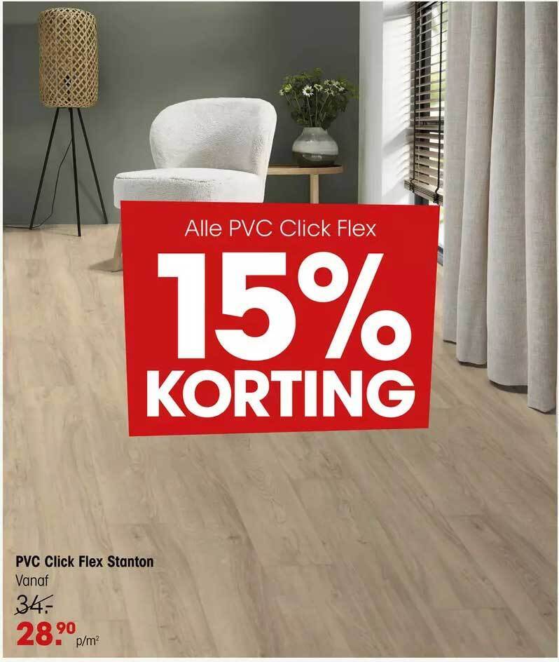Pvc click flex stanton aanbieding bij Kwantum
