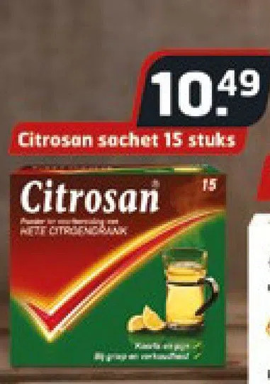 Citrosan sochet 15 stuks aanbieding bij Trekpleister