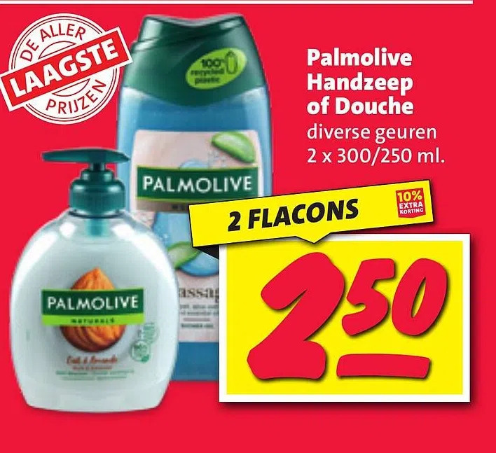 Palmolive handzeep of douche aanbieding bij Nettorama