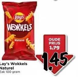 Lay's wokkels naturel aanbieding bij Vomar