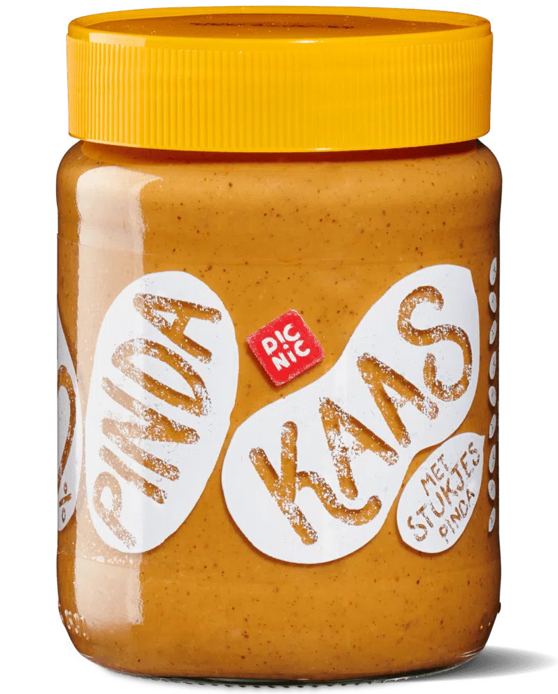 100% pindakaas met stukjes pinda aanbieding bij Picnic