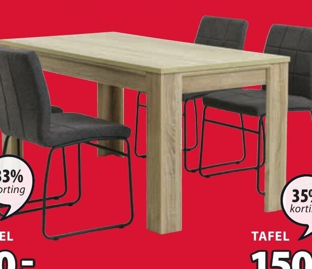Haslund Tafel aanbieding bij Jysk