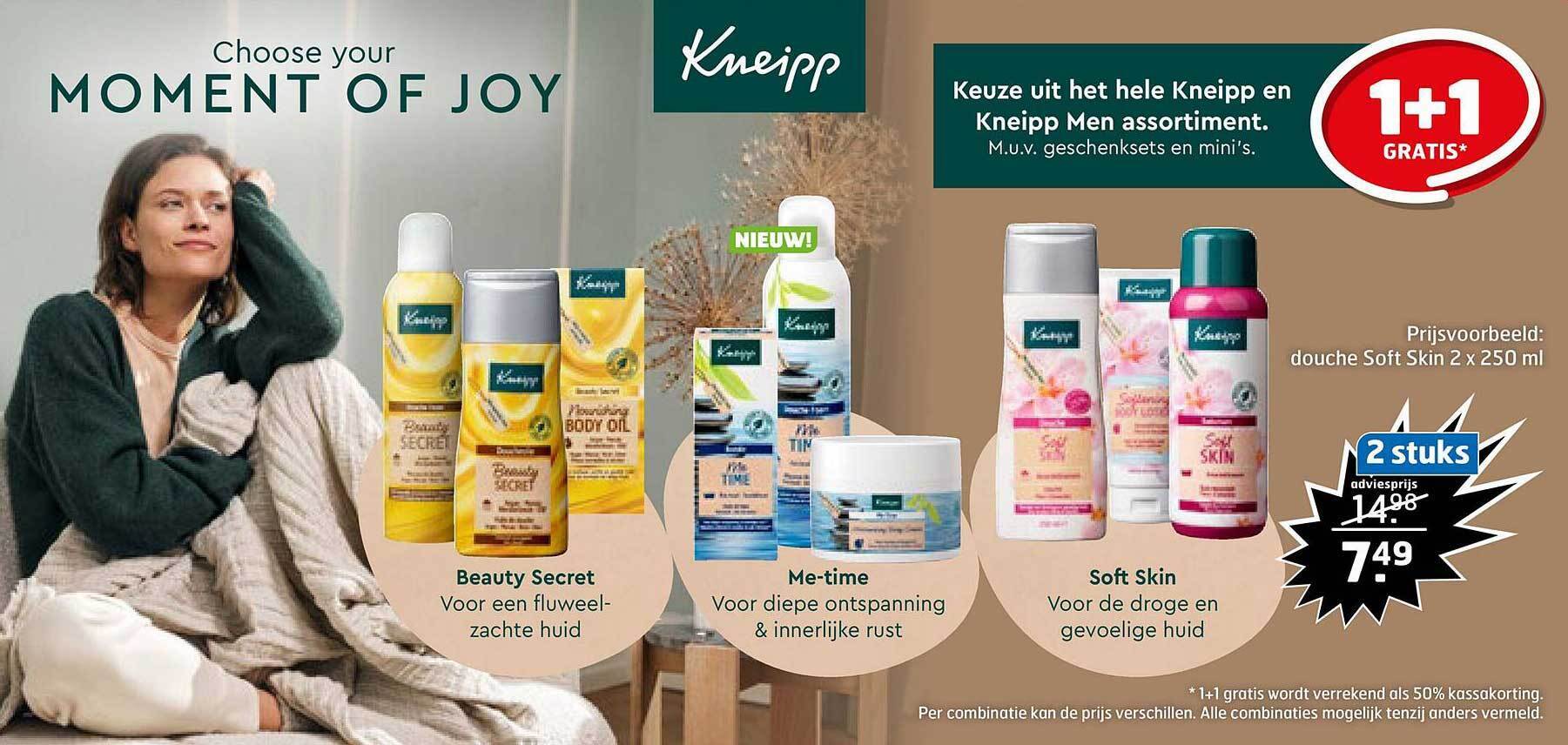 Kneipp douche soft skin aanbieding bij Trekpleister