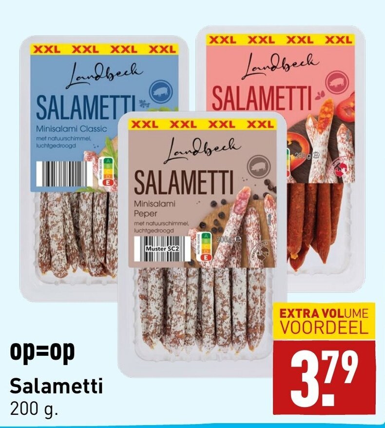 Salametti 200g aanbieding bij ALDI