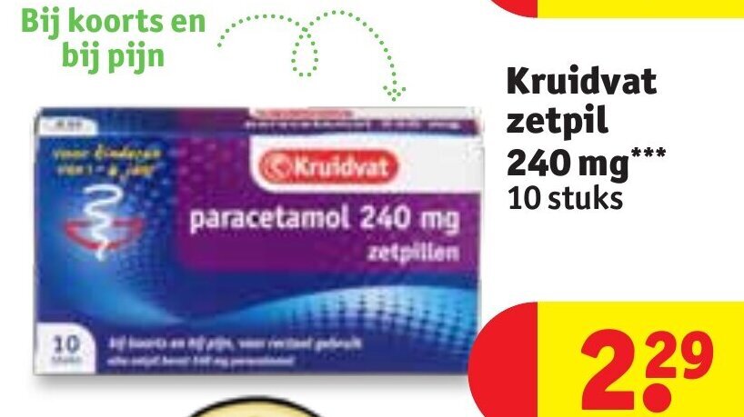 Zetpil 240 mg 10 stuks aanbieding bij Kruidvat
