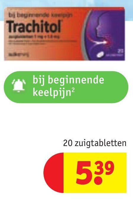 Trachitol 20 zuigtabletten aanbieding bij Kruidvat