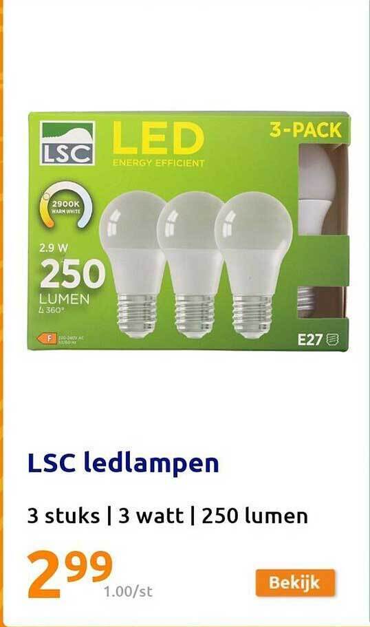 Lsc ledlampen aanbieding bij Action