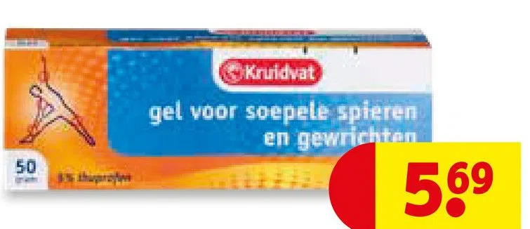 Kruidvat soepele spieren en gewrichten gel**** aanbieding bij Kruidvat